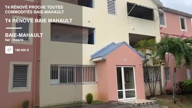 T4 rénové Baie Mahault