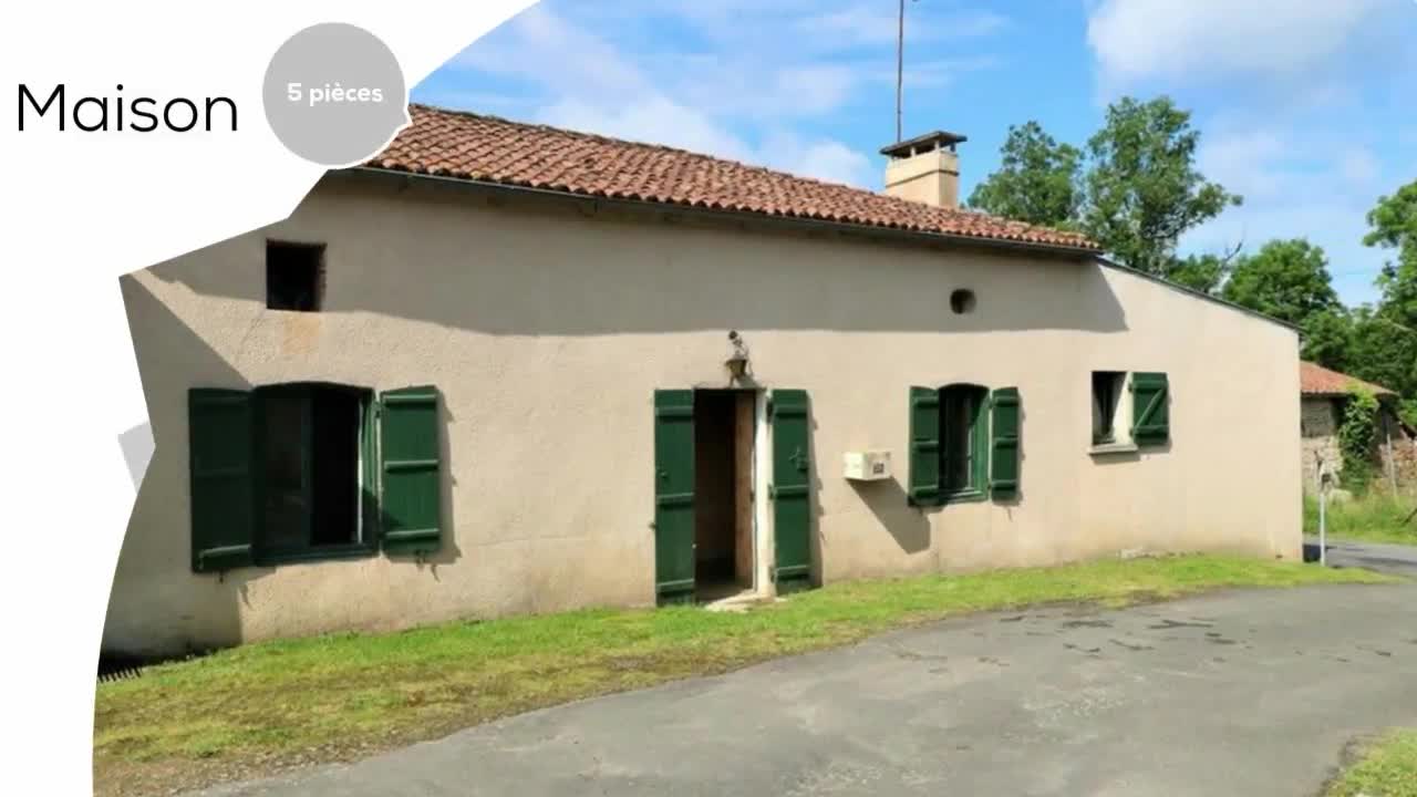 A vendre - Maison - Millac (86150) - 5 pièces - 73m²